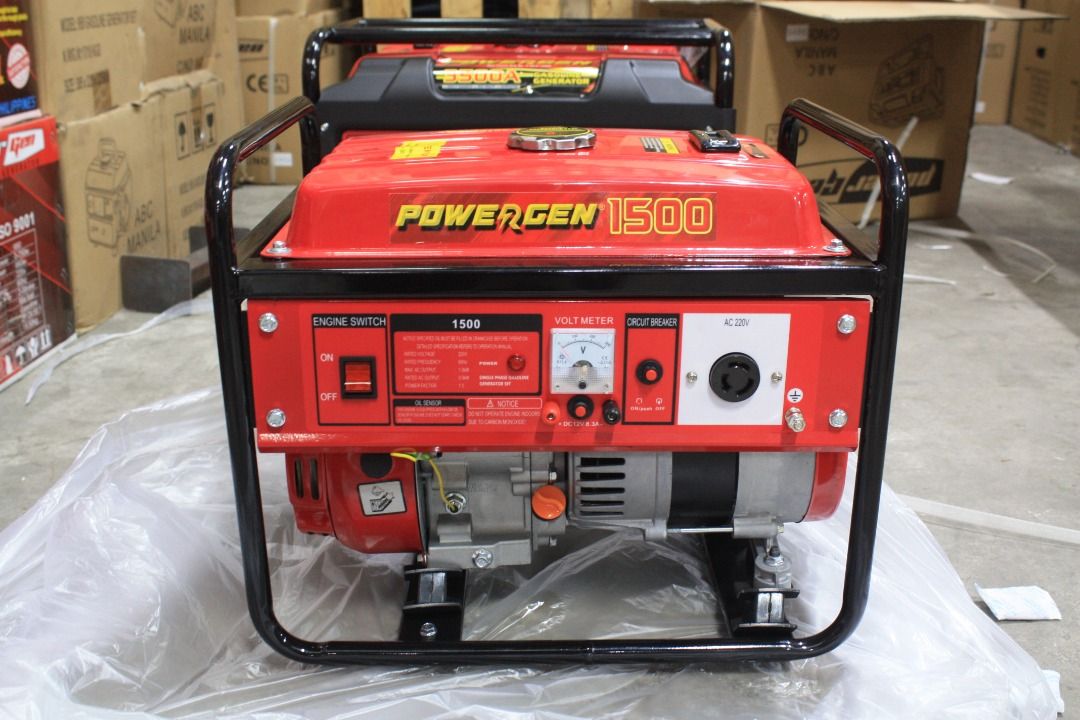 Powergen 1500 Gasoline Generator 1000W, Commercial & Industrial ...