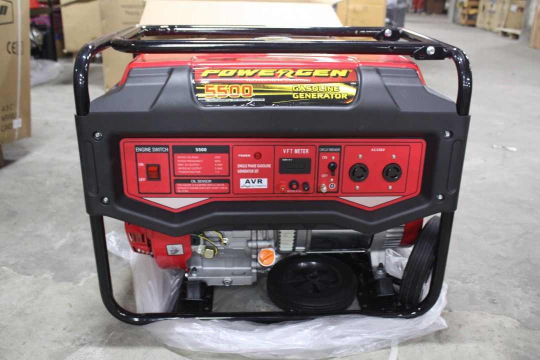Powergen 5500 Gasoline Generator 5500W, Commercial & Industrial ...