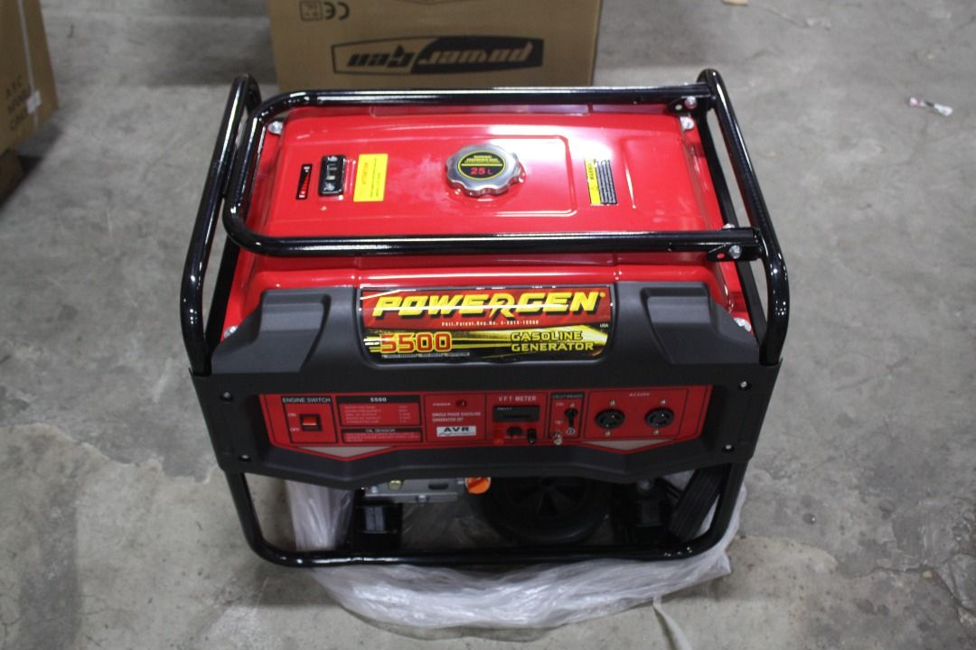Powergen 5500 Gasoline Generator 5500W, Commercial & Industrial ...