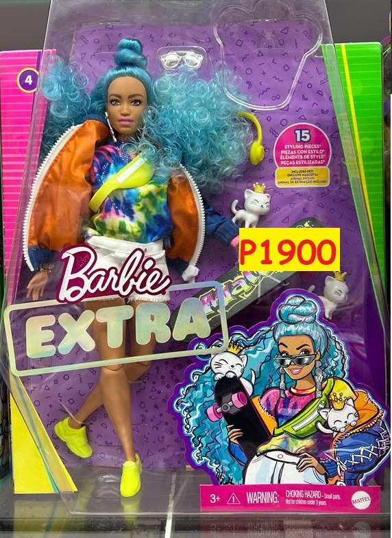 PRE-ORDER: Barbie Extra Blue Hair with Skate board & Pet, Hobbies ...