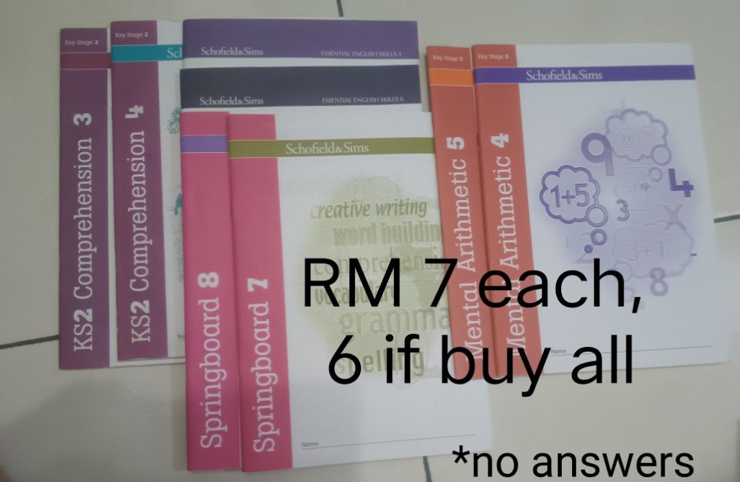 Primary school books NEW & USED Year 1,2,3,4,5,6, ks1 - ks2, Hobbies ...