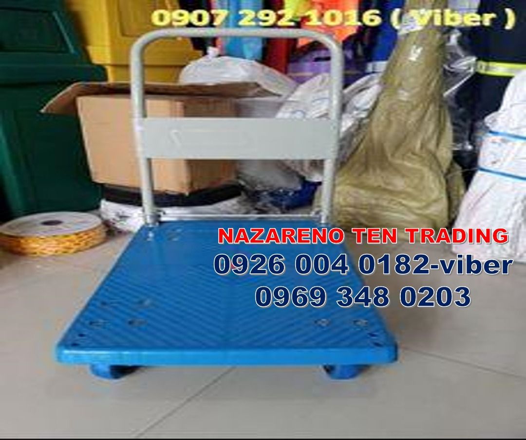PUSH-CART BLUE TROLLEY150kg, Commercial & Industrial, Industrial ...