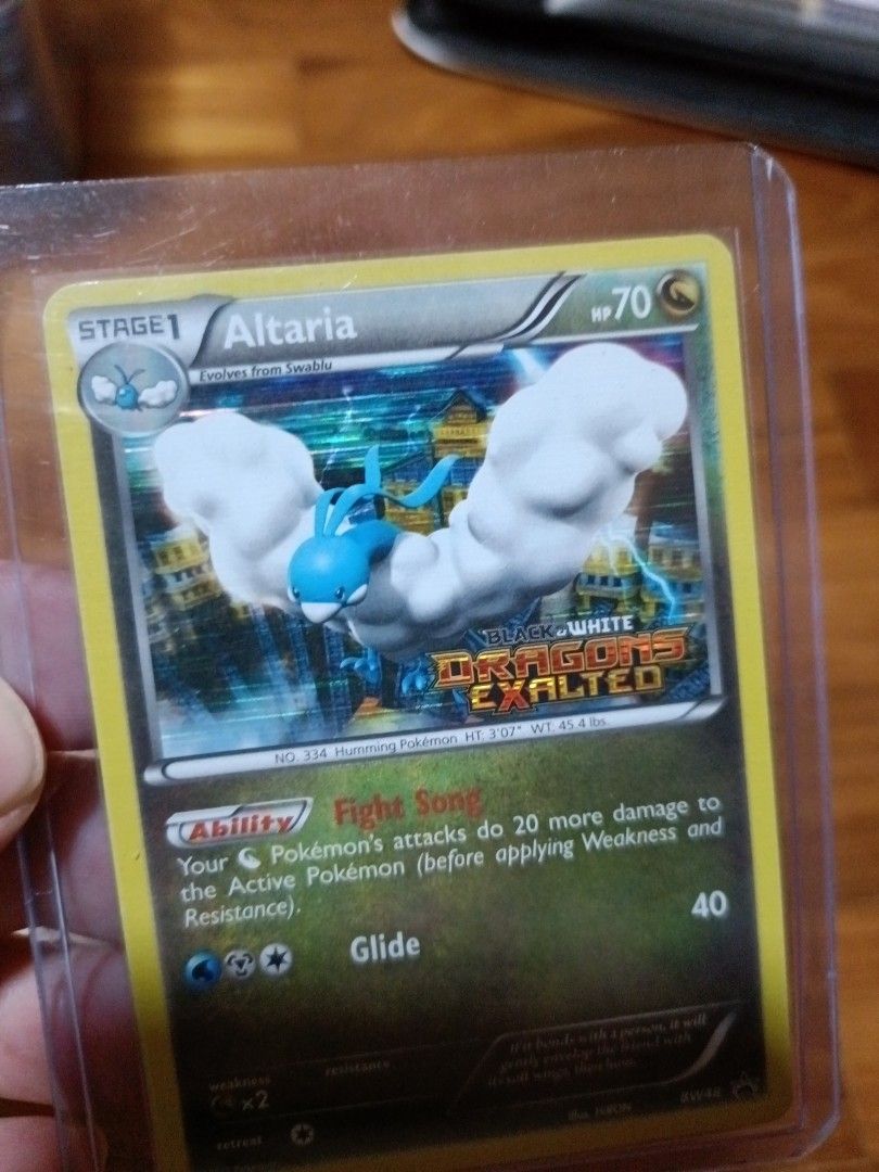 Rare Vintage Holo Stamped Altaria Collector Series(Black and White ...