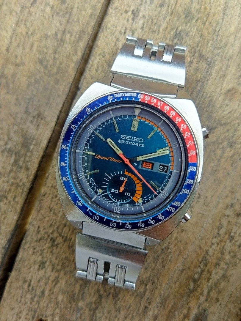 Rare Vintage JDM Seiko 6139 Speedtimer "Sunrise" Pogue on Carousell