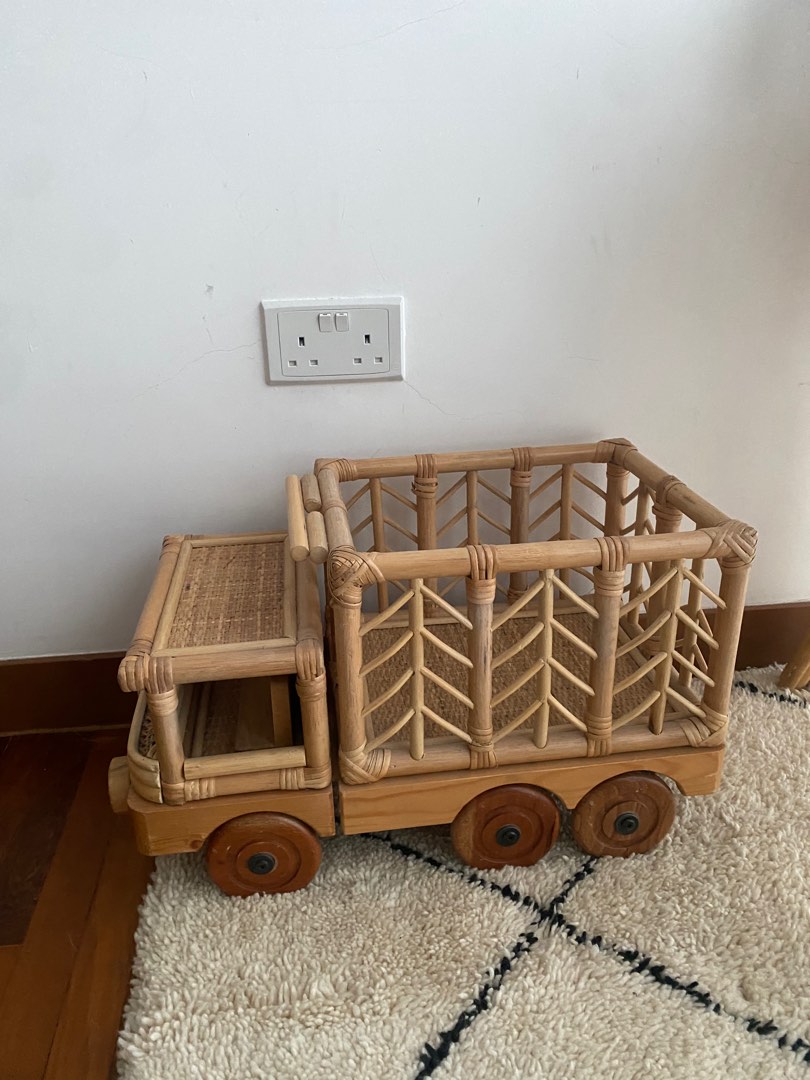 Rattan book car, Babies & Kids, Infant Playtime on Carousell