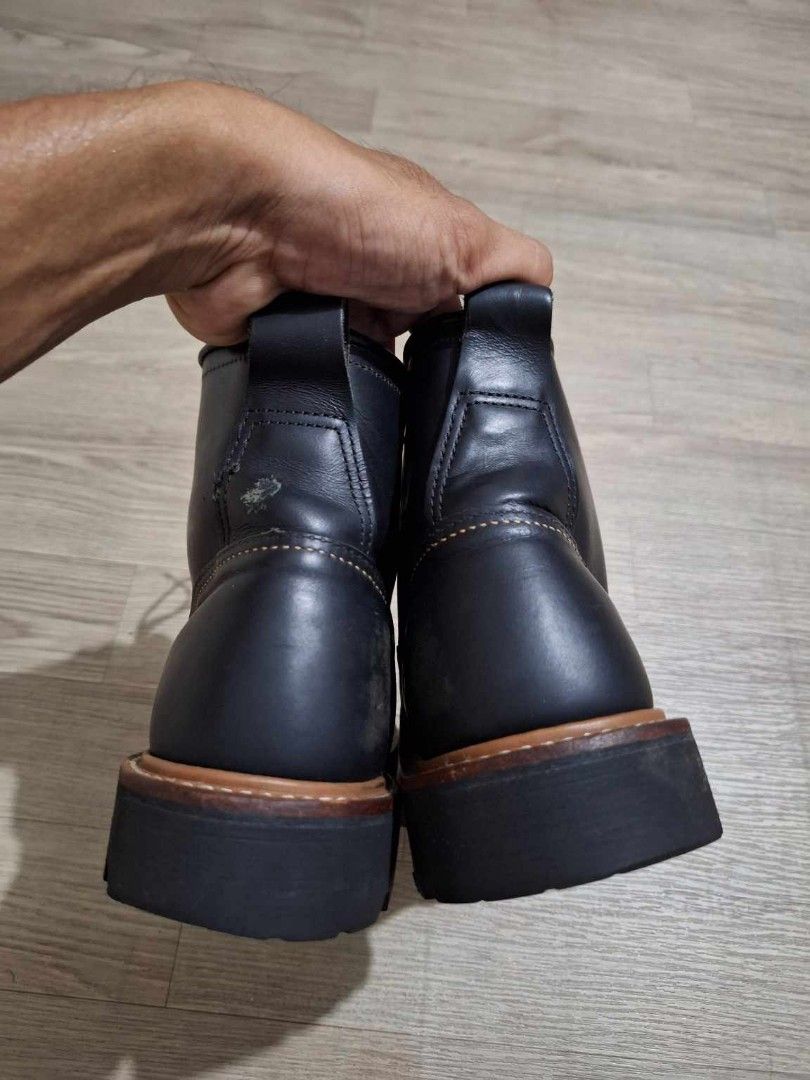 RED WING - 2934 - Lug Black Chrome Lineman Work Boots on Carousell