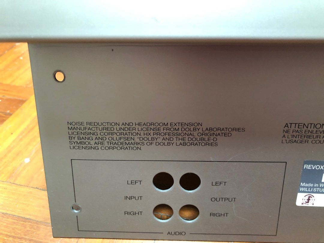 Revox H1 cassette deck 3 heads 4 motors, 音響器材, 其他音響配件及設備 - Carousell