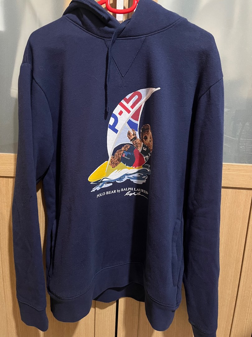 RL Polo Bear Hoodie, Men's Fashion, Coats, Jackets and Outerwear on ...