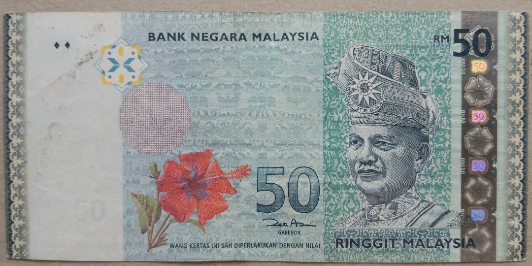 RM50 Zeti sign Note (12th Series with Merdeka Logo) AC 3011757, Hobbies ...
