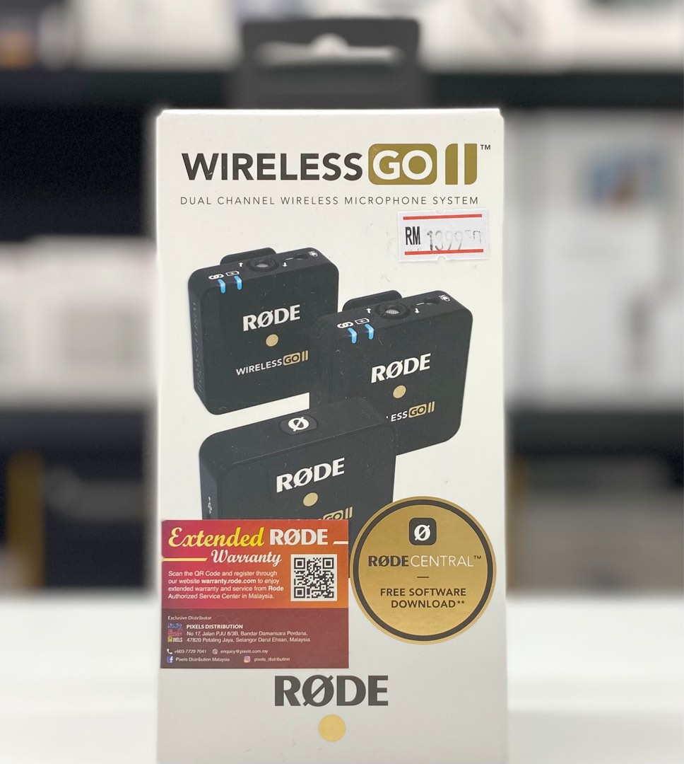 Rode Wireless Go II 2-Person, Photography, Video Cameras on Carousell
