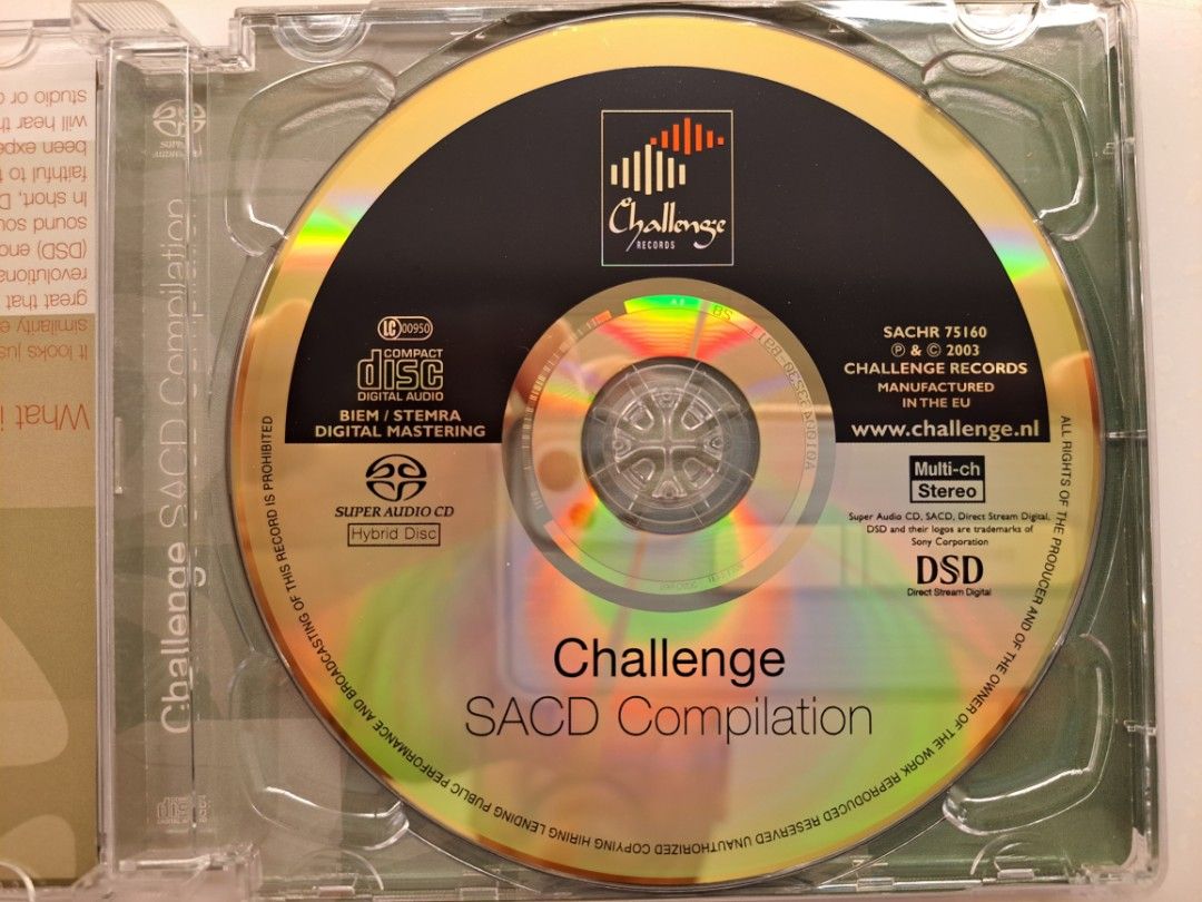 SACD Hybrid Multichannel, 2003 Challenge Records - It's the birth of ...