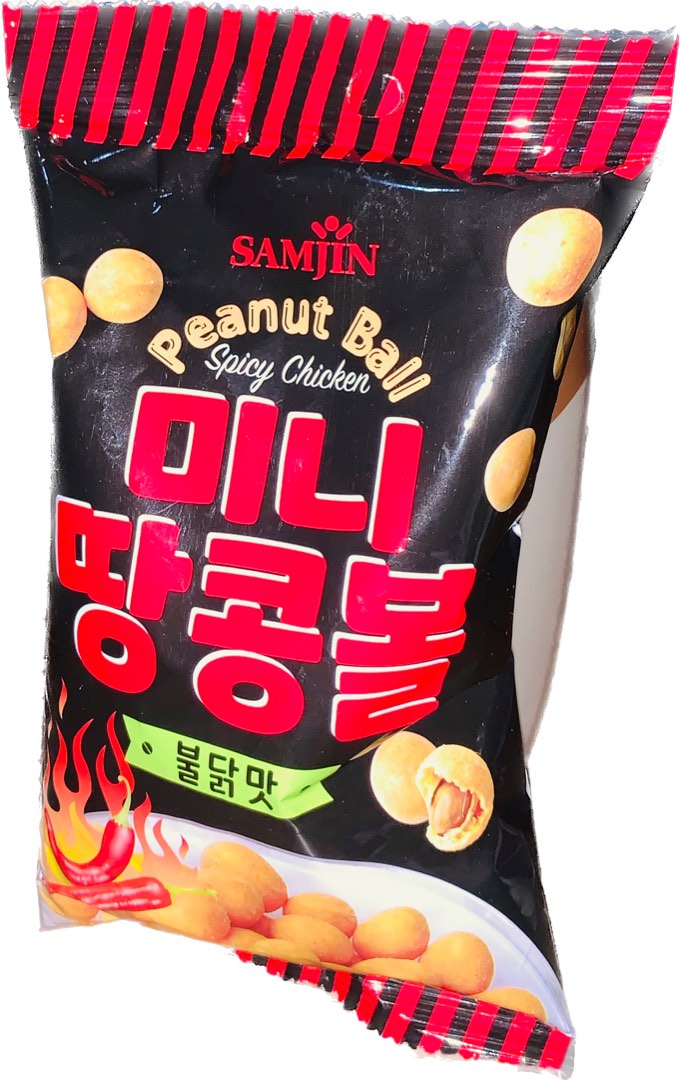 SAMJIN SPICY CHICKEN CRACKER PEANUTBALL 80G, Food & Drinks, Other Food ...