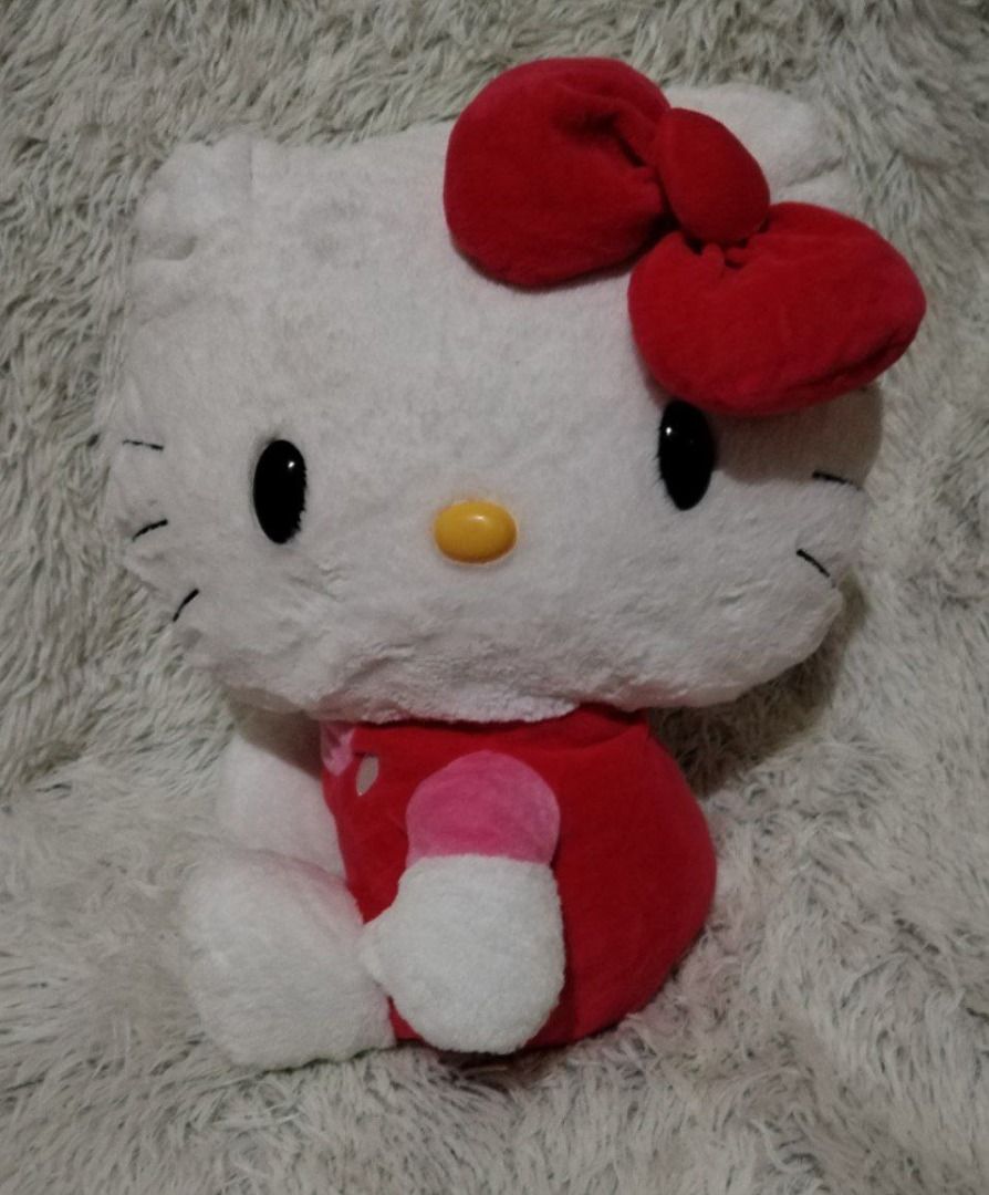 Sanrio HK Hello Kitty Red Jumbo Plush Toy 16" on Carousell
