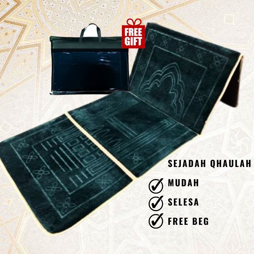Sejadah Sandar Qhaulah Prayer mat untuk solat sembahyang berehat ...