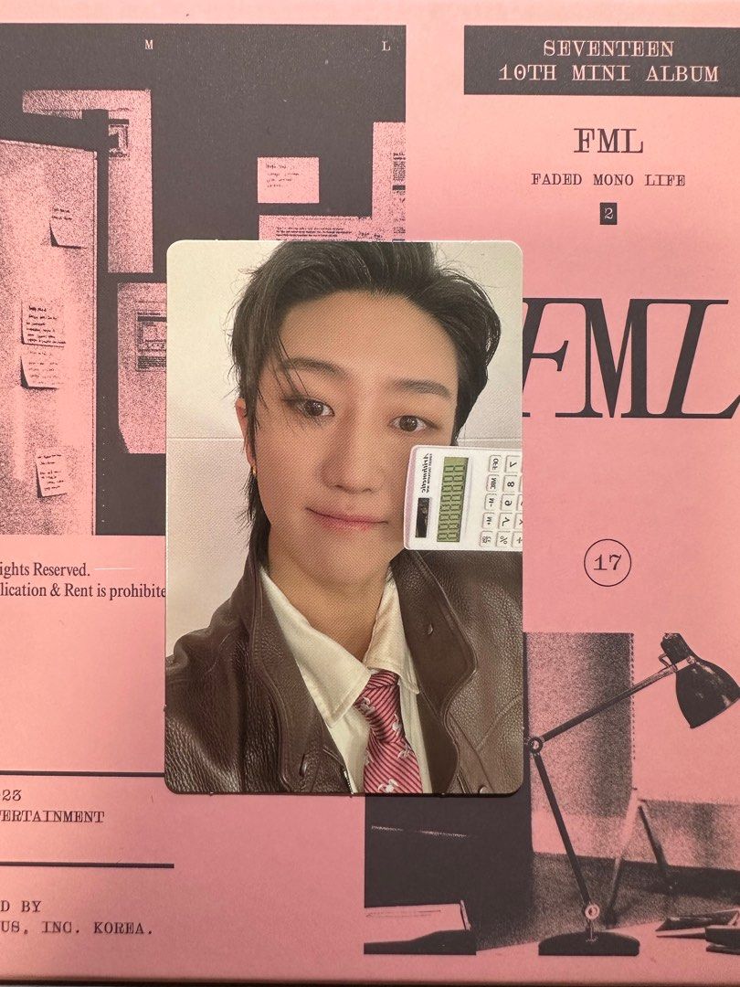 Seventeen mini10 album FML the 8 Minghao photocard, Hobbies & Toys ...