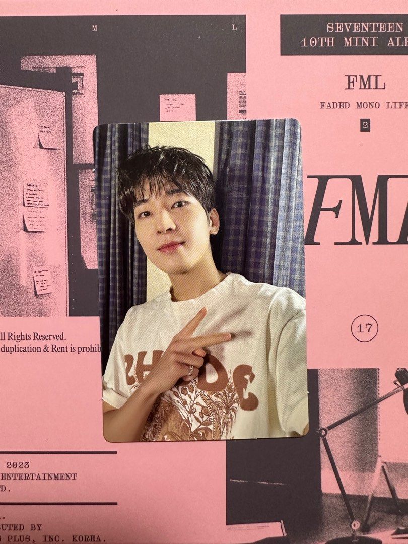 Seventeen mini10 album FML wonwoo photocard, Hobbies & Toys, Memorabilia & Collectibles, K-Wave ...