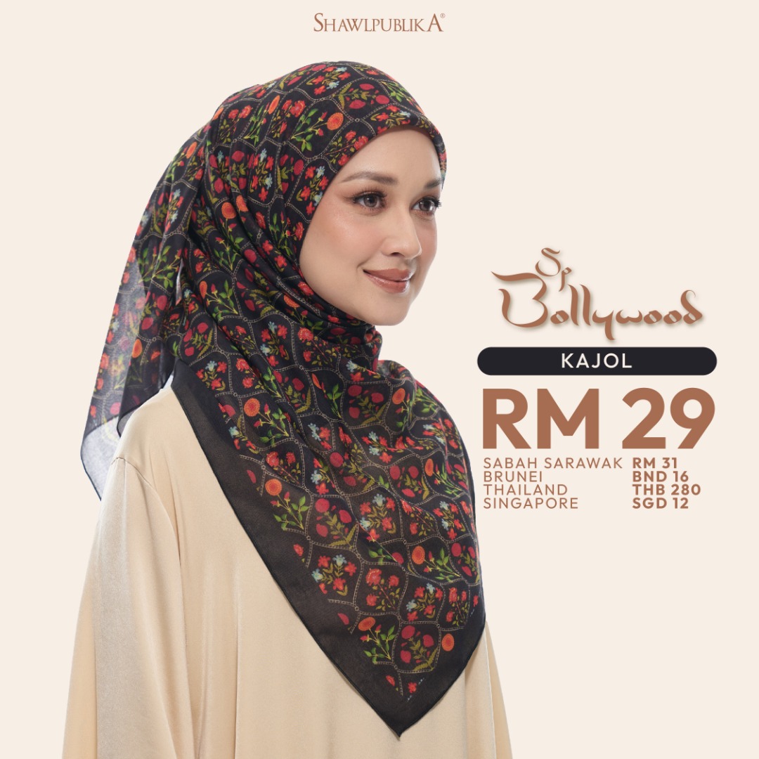 Shawlpublika Bollywood Edition, Women's Fashion, Muslimah Fashion, Hijabs on Carousell