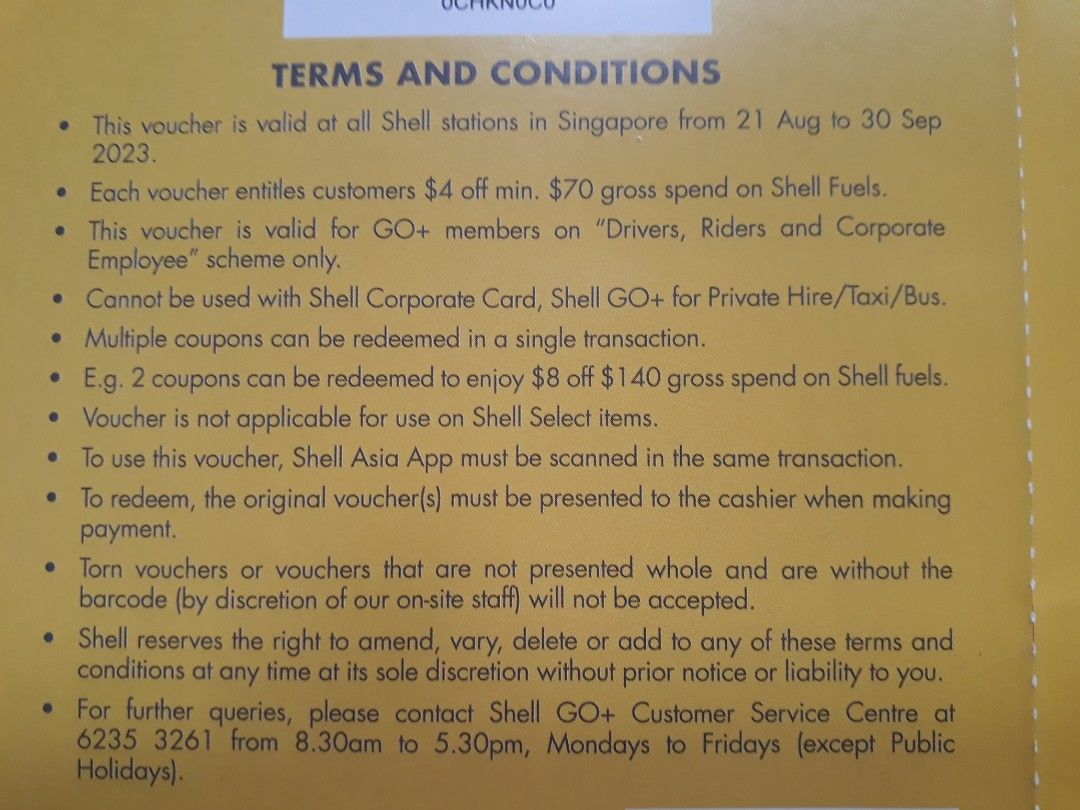 Shell fuel vouchers, Tickets & Vouchers, Vouchers on Carousell