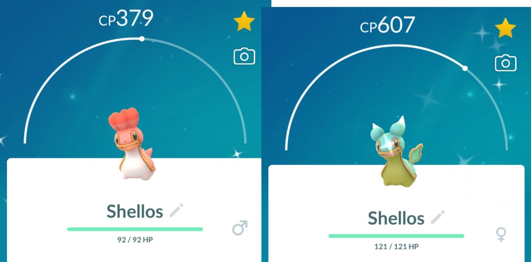 shellos evolution shiny