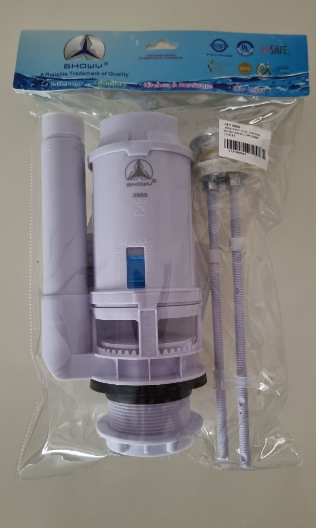 Showy Dual Cistern Flush Valve Set for HDB Toilets, Furniture & Home ...