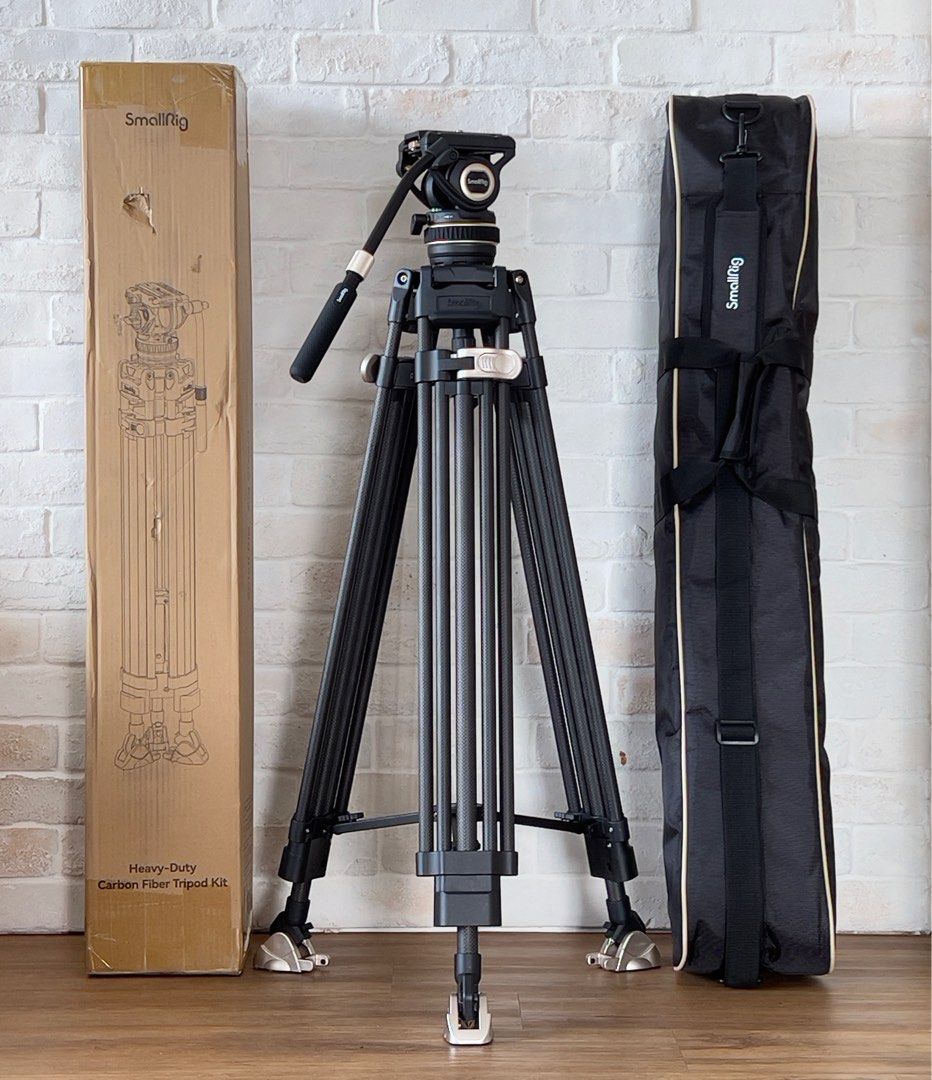 SmallRig FreeBlazer Heavy-Duty Carbon Fiber Tripod Kit, Photography ...