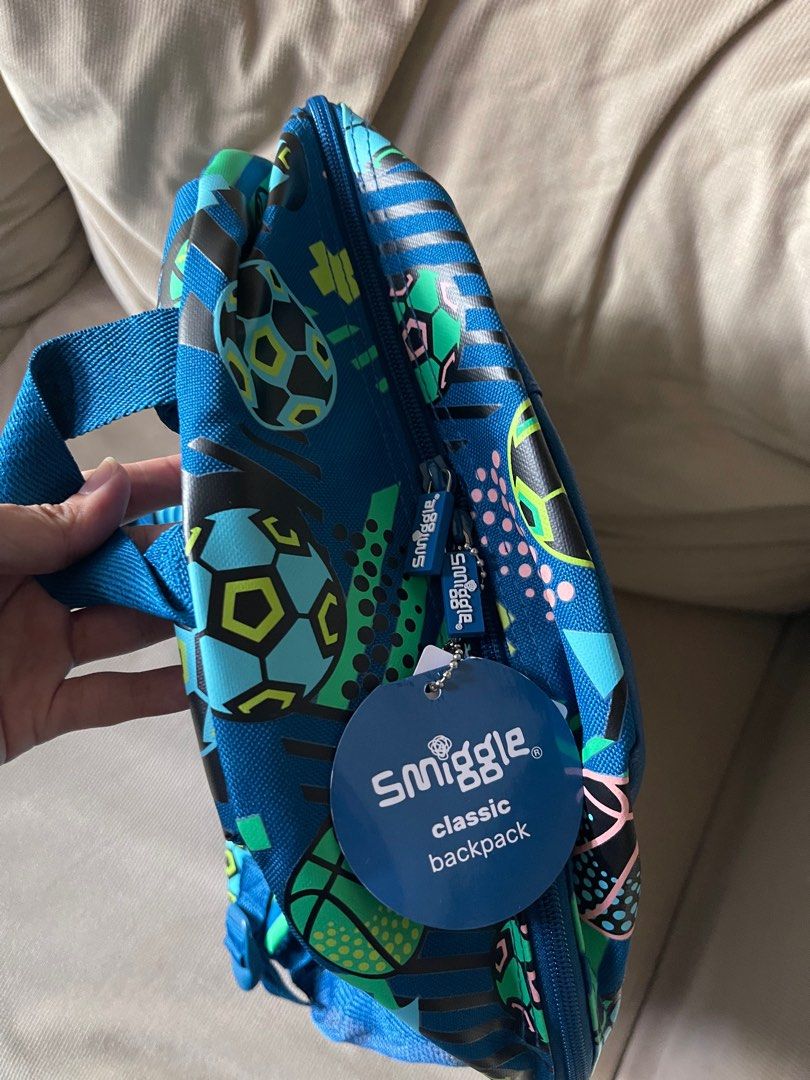 Smiggle Authentic Classic Backpack Drift for Boys Kids school Bag -Navy ...