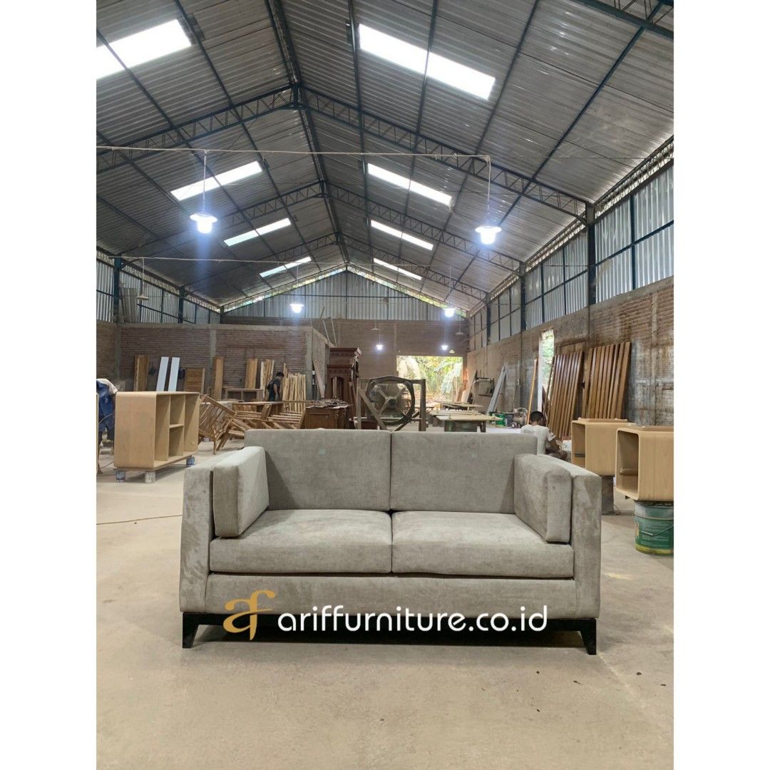 Sofa 2 Seater Minimalis Modern Ruang Tamu, Perabotan Rumah di Carousell