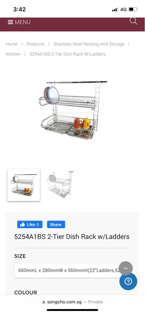 Song Cho dish rack, Furniture & Home Living, Bathroom & Kitchen ...