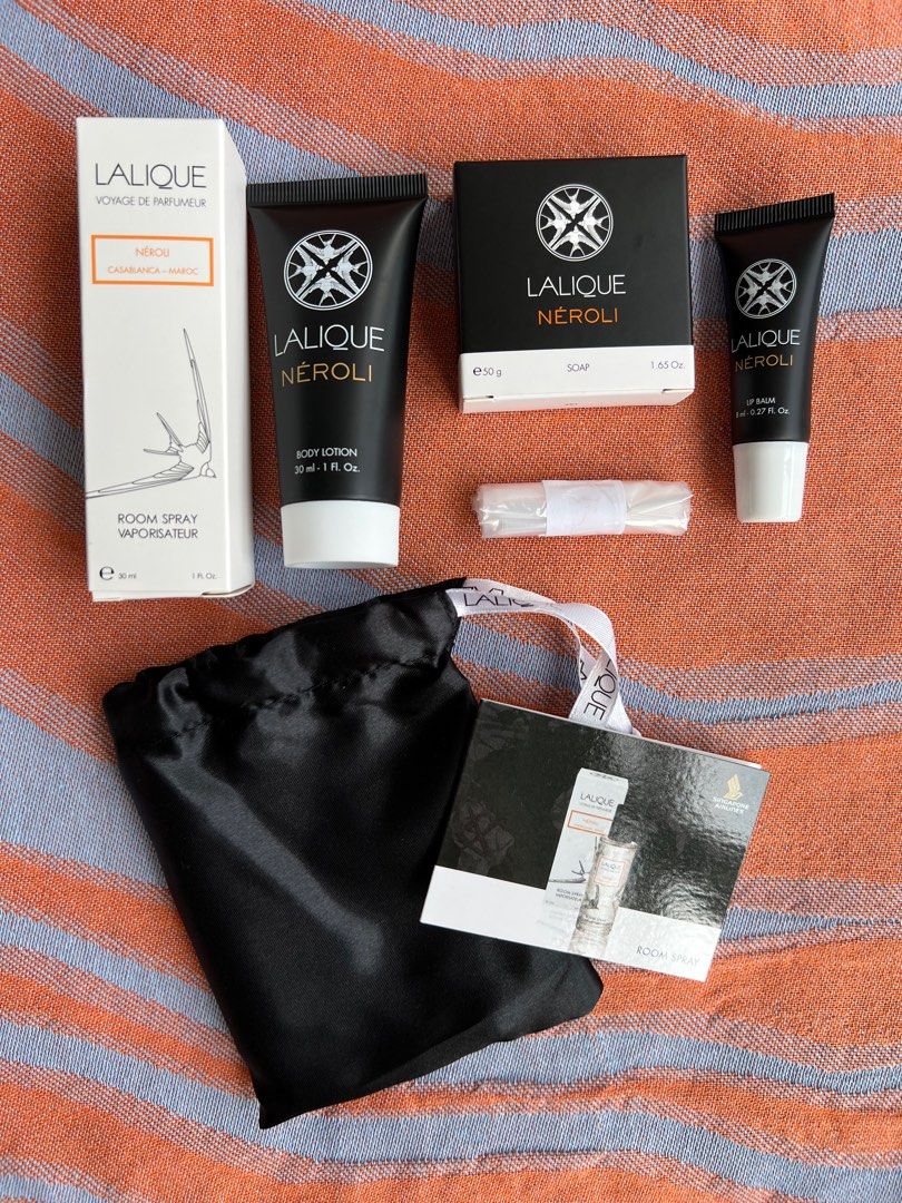 SQ First Class LALIQUE Amenity Set, Hobbies & Toys, Travel, Travel ...