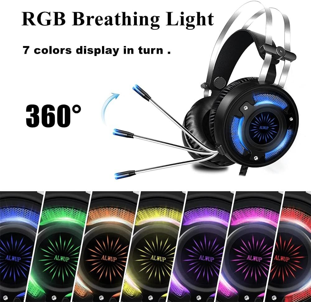 Stockistsg Alwup Gaming Headset For Ps5 Ps4 Xbox One Headsets With