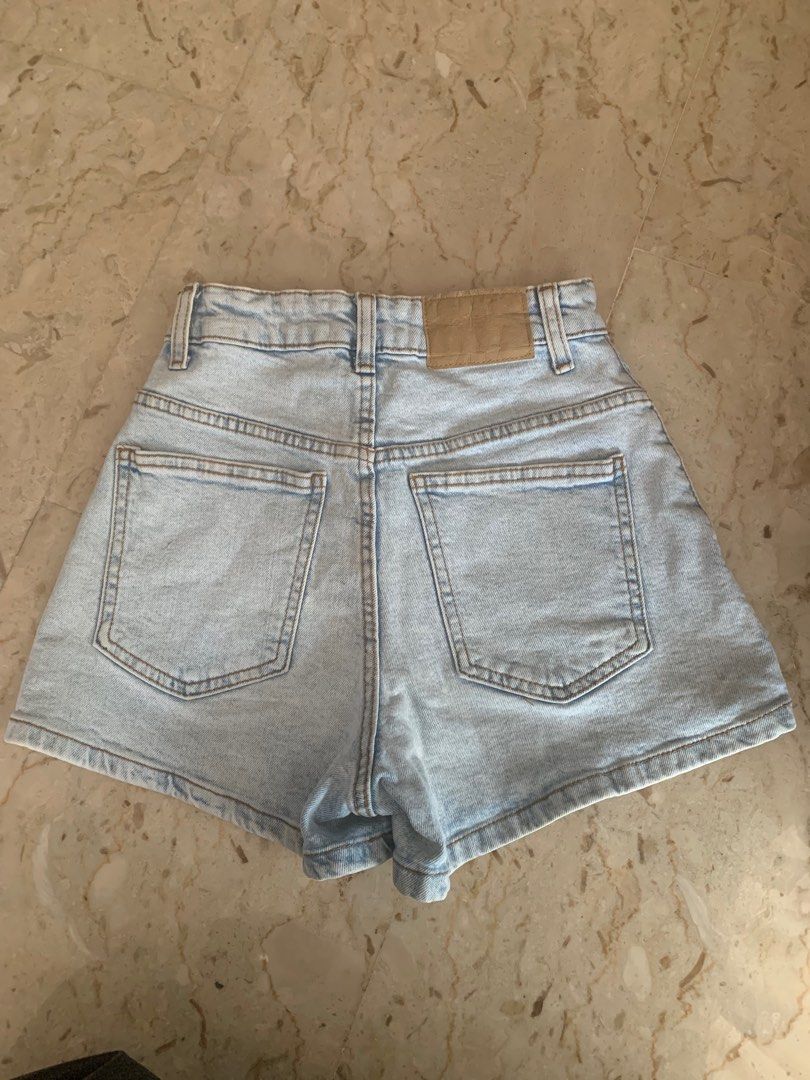 Strech a line denim short, Women's Fashion, Bottoms, Shorts on Carousell