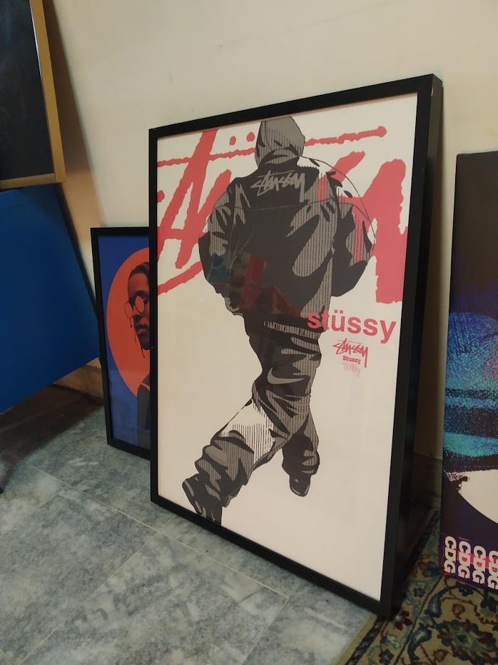 STUSSY ART WALL DECOR STREETWEAR POSTER FRAME, Furniture & Home Living ...