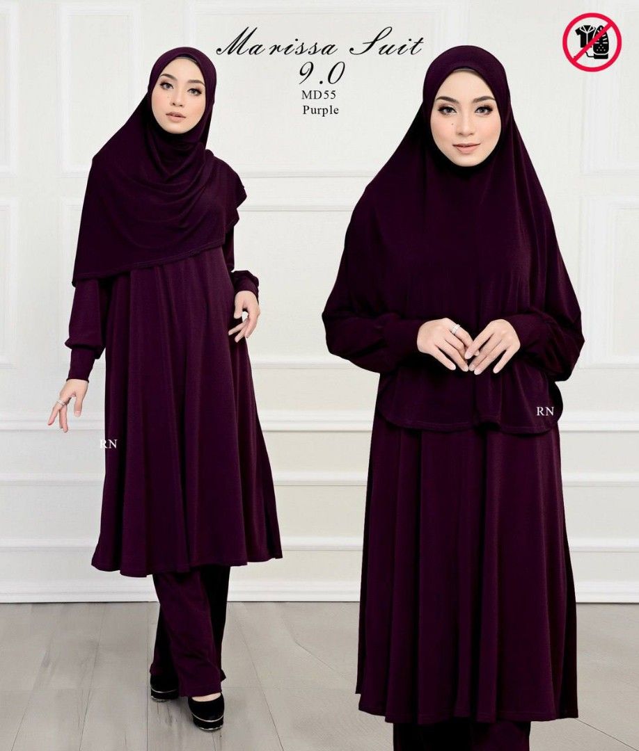 Suit Marrisa 9.0, Women's Fashion, Muslimah Fashion, Baju Kurung & sets ...