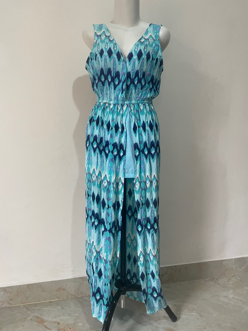 Summer Jumpsuit, Fesyen Wanita, Pakaian Wanita, Gaun & Rok di Carousell