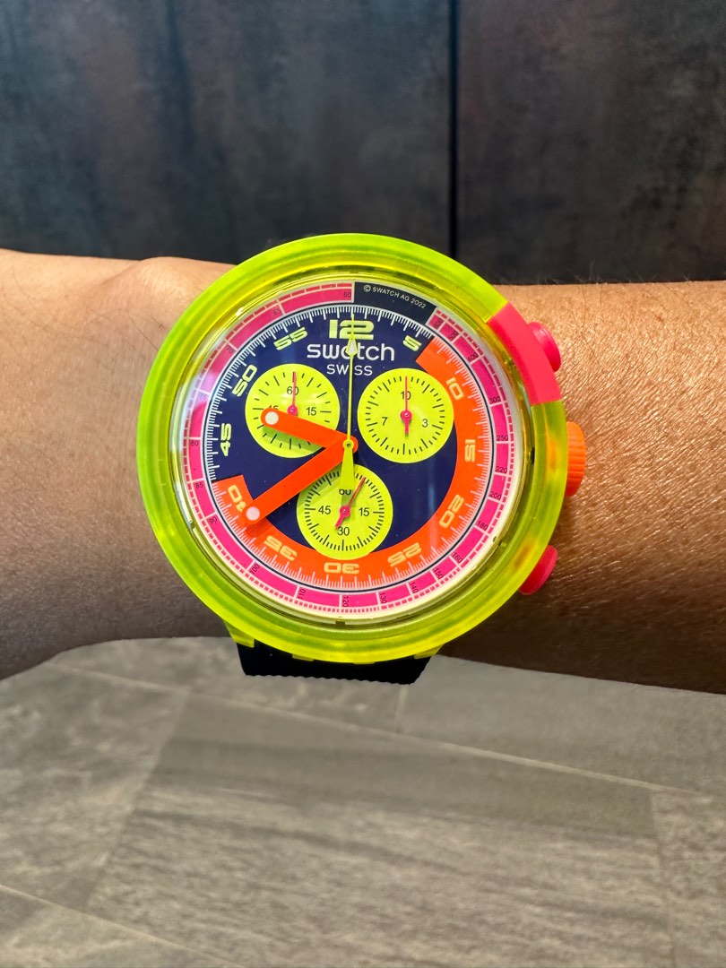 Swatch Neon watch, Men's Fashion, Watches & Accessories, Watches on ...