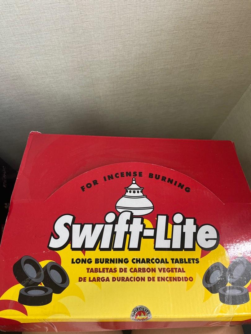 速燃Swift Lite 木炭餅 燒樹脂用, 運動產品, 行山及露營 - Carousell