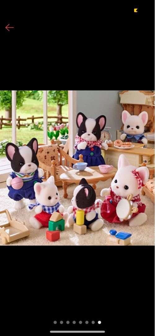 Sylvanian Families French Bulldog Family Calico critters Dog, Hobbies ...