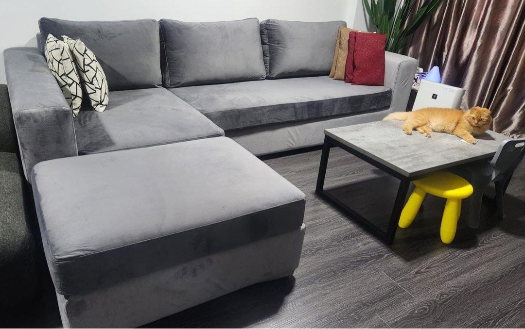 Tailor made sofa covers cushion covers - for King Koil sofa set, Furniture & Home Living ...