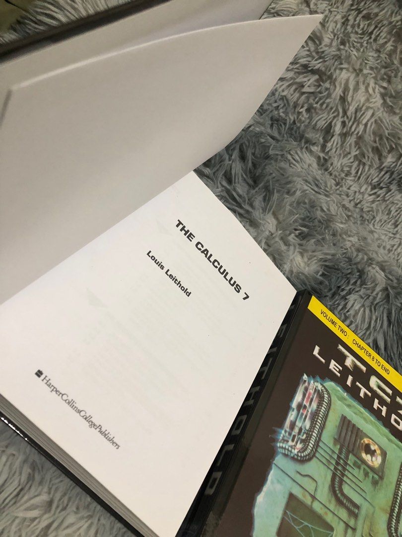 TC7 Leithold (The Calculus 7) Book - Text Book Math Engineering ...