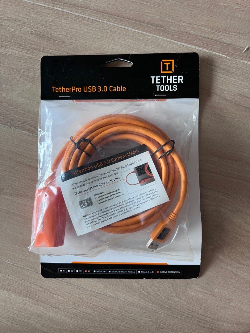 Tether Pro USB 3.0 Cable, Photography, Cameras on Carousell