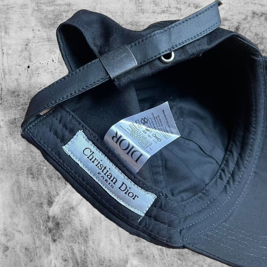 Topi Christian Dior Paris Caps Hitam, Fesyen Pria, Aksesoris, Topi di ...