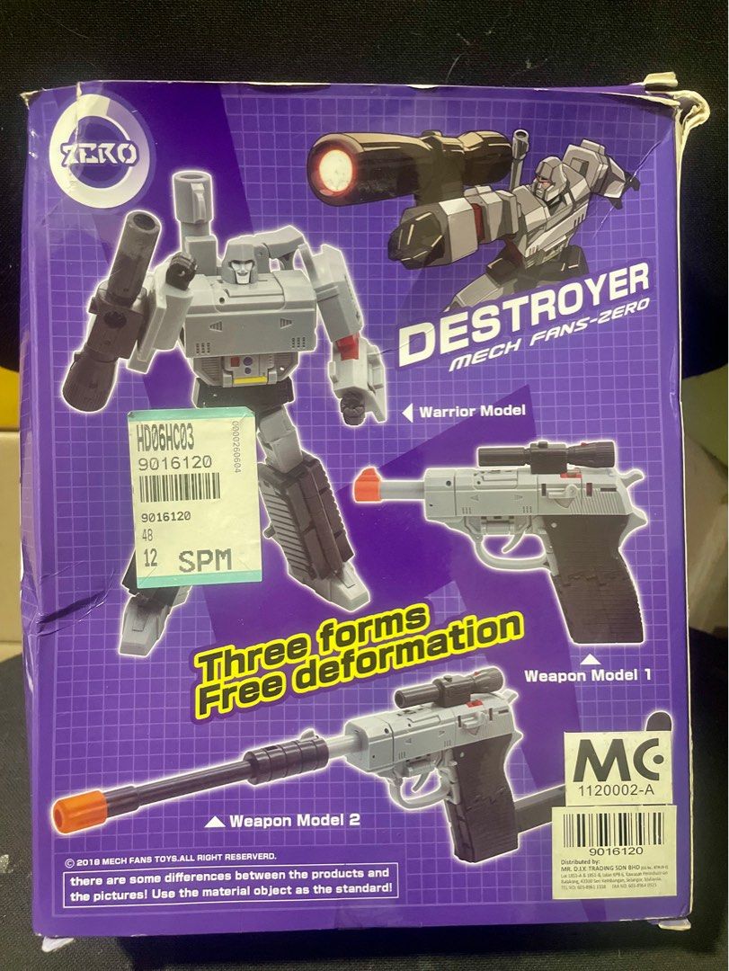Transformers DIY Megatron BIB Complete, Hobbies & Toys, Toys & Games on ...