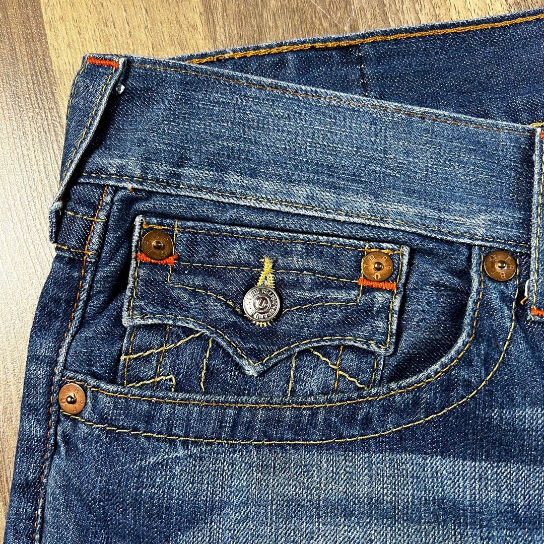 True religion blue label, Men's Fashion, Bottoms, Jeans on Carousell