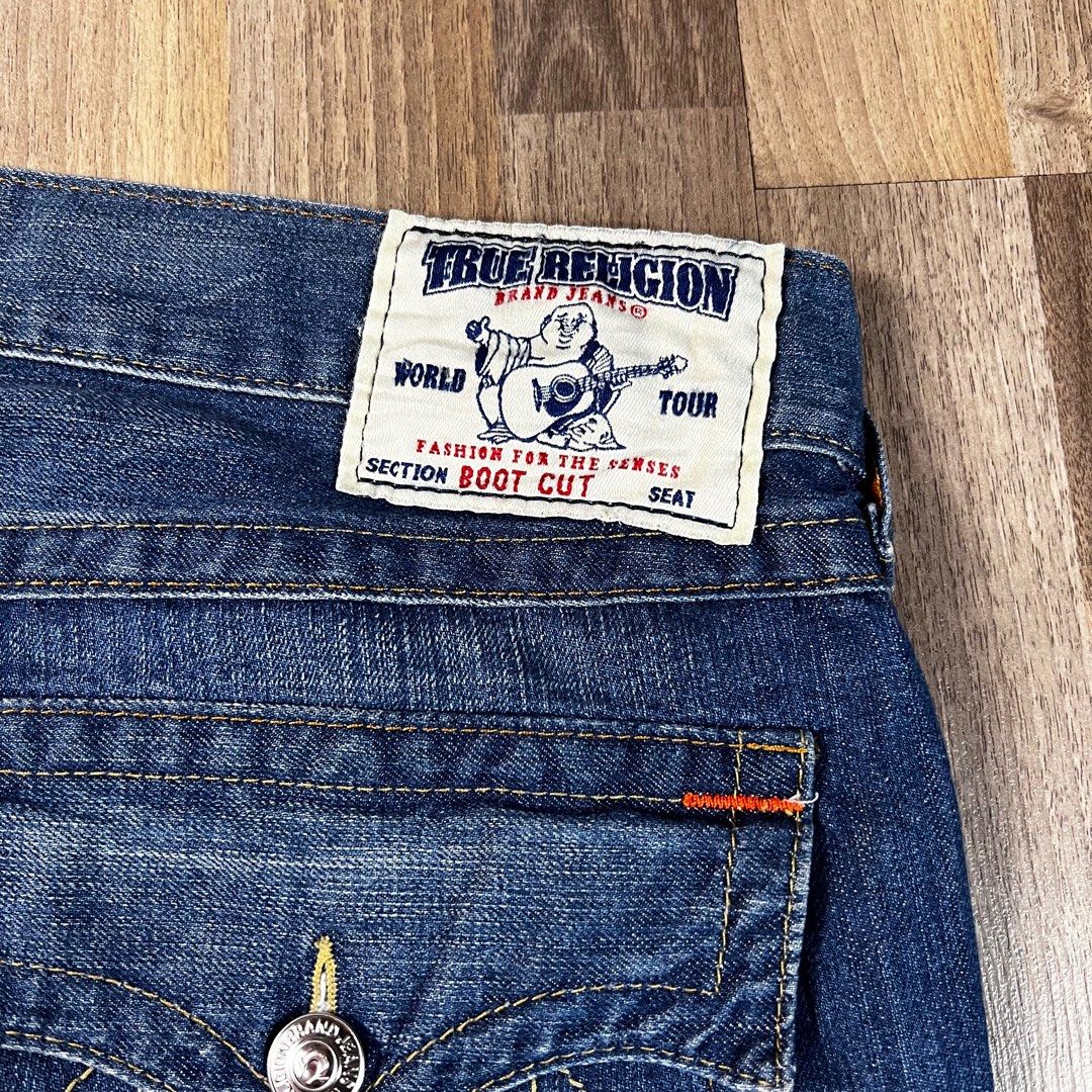 True religion blue label, Men's Fashion, Bottoms, Jeans on Carousell