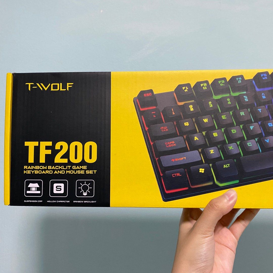 T-Wolf FT200 Mechanical Gaming Keyboard & Mouse, Computers & Tech ...