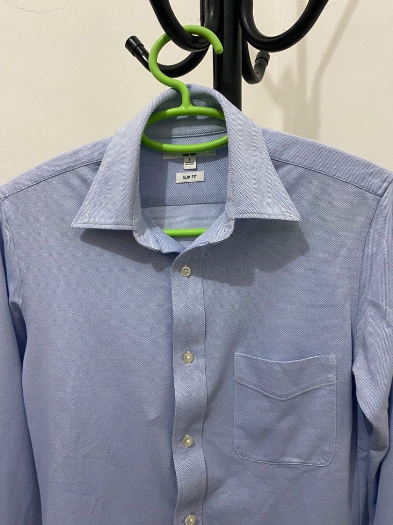 Uniqlo Blue Long Sleeves on Carousell