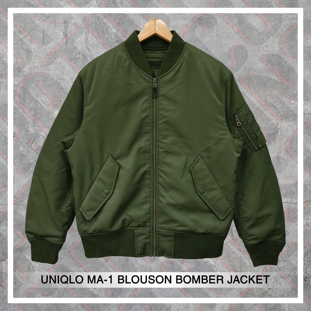 UNIQLO MA-1 BLOUSON BOMBER JACKET on Carousell