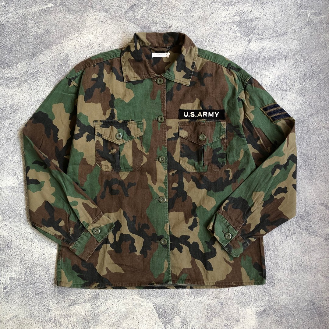 U.S ARMY MILITARY SHIRT By BROWNY STANDART, Fesyen Pria, Pakaian , Baju ...