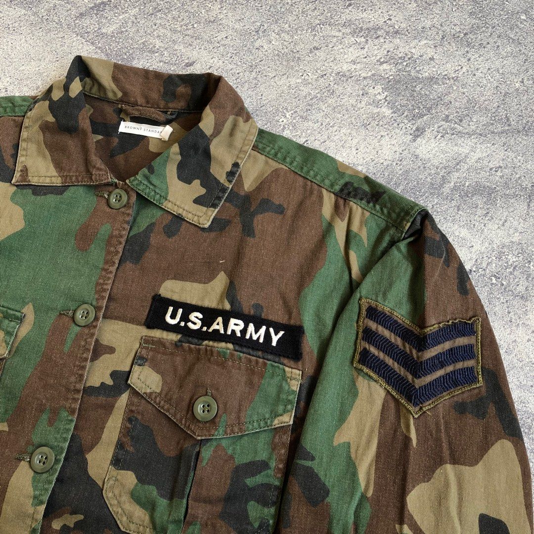 U.S ARMY MILITARY SHIRT By BROWNY STANDART, Fesyen Pria, Pakaian , Baju ...