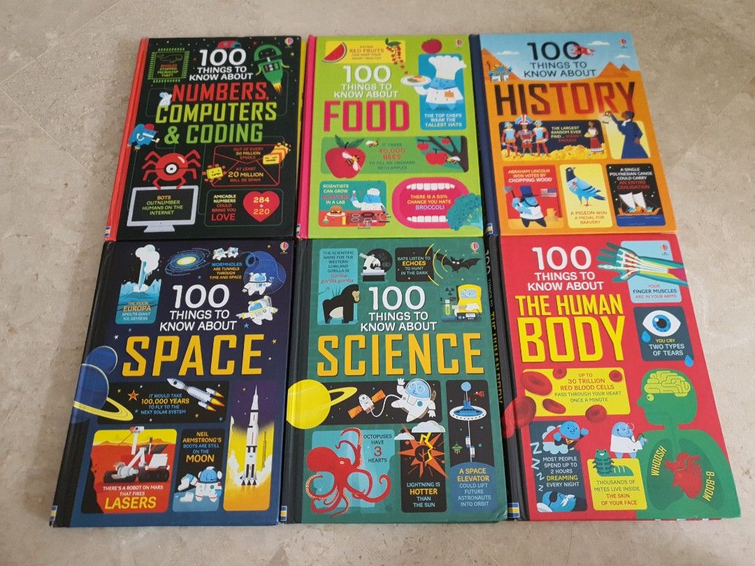 Usborne 100 Things to Know About x 6 Books, Hobbies & Toys, Books ...